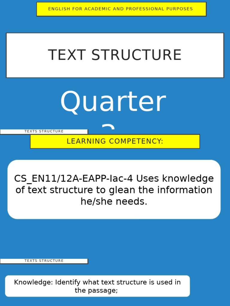 Lesson 2 Text Structure Lesson | PDF | Microsoft Power Point | Information