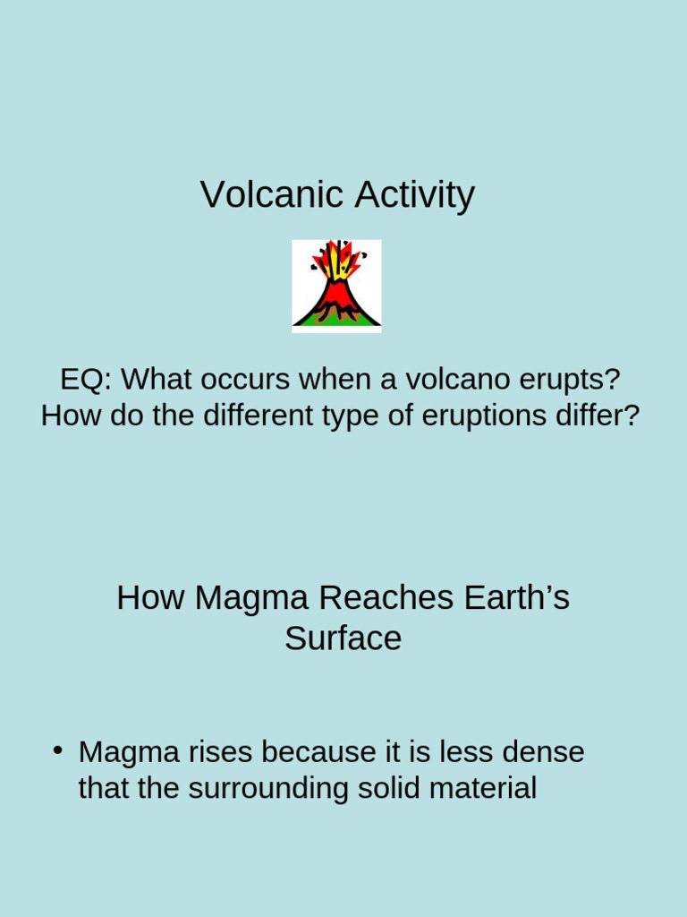 Understanding Volcanic Eruptions and Activity | PDF | Volcano | Lava