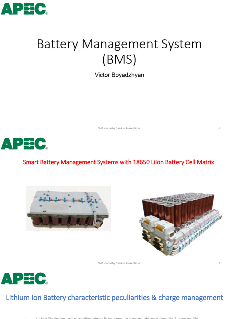 Is106 Battery Management System | PDF | Lithium Ion Battery ...