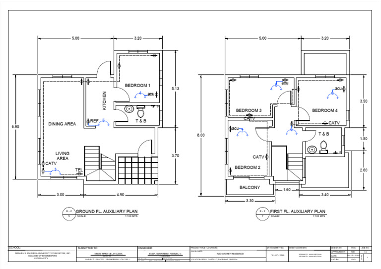Lighting and Power Plan-Auxiliary | PDF