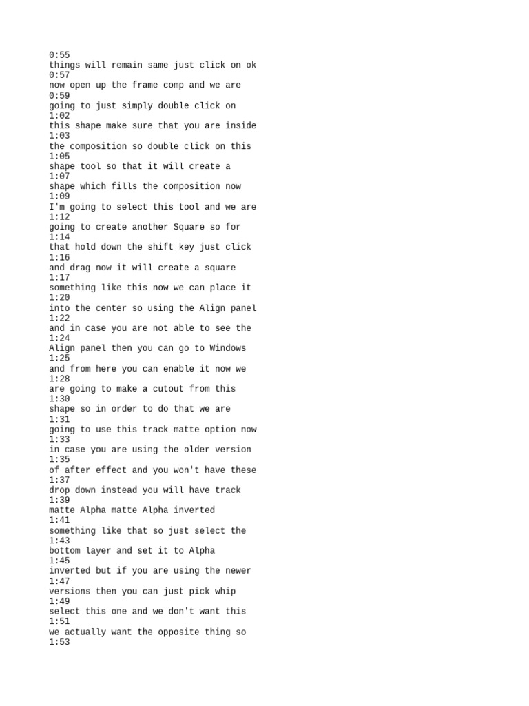 Camera Fly Trough Picture Animation in After Effects - After Effects Tutorial Text Reveal | PDF ...