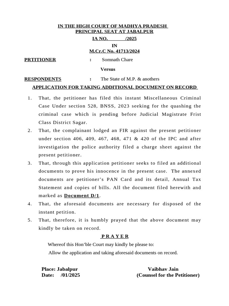 Application Additional Taken Record | PDF | Justice | Crime & Violence