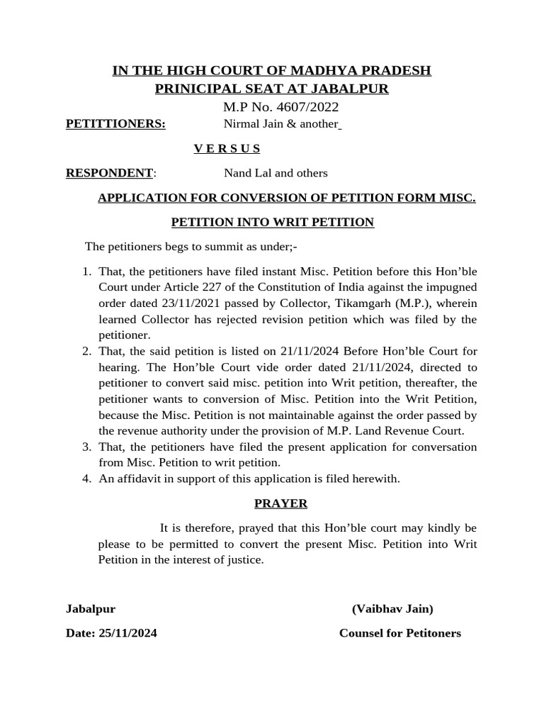 Converting Application | PDF | Separation Of Powers | Legal Procedure