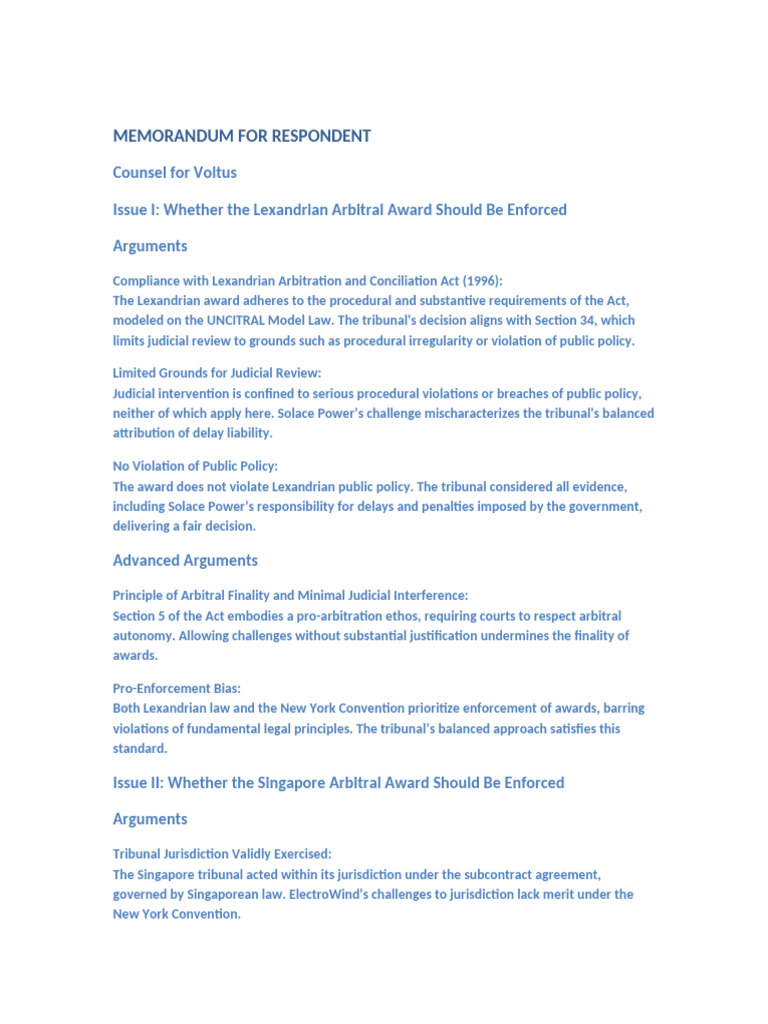 Enforcing Lexandrian Arbitration Awards | PDF | Arbitration | Public ...