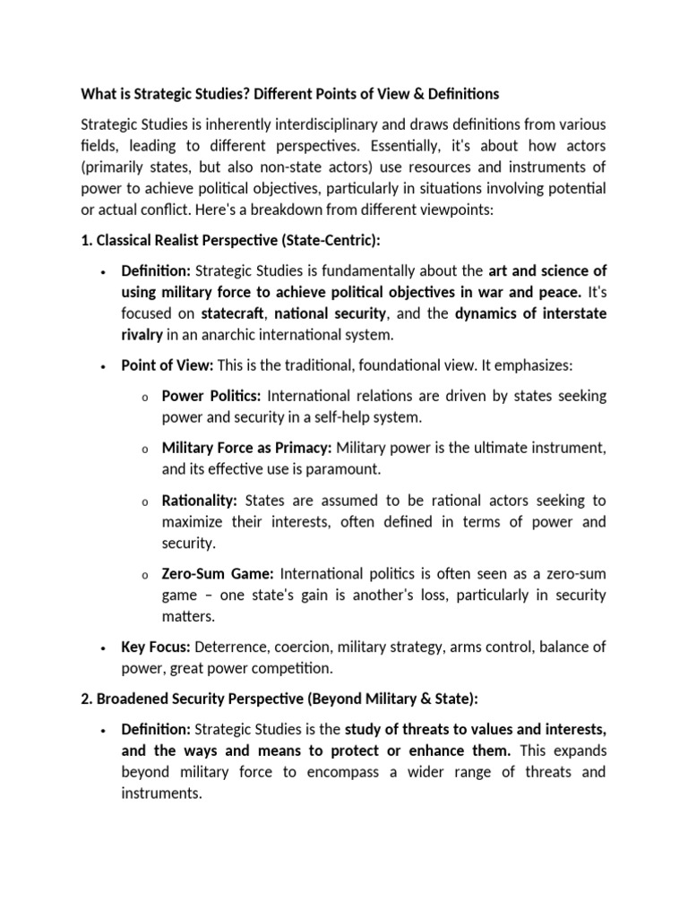 strategic studiesss | PDF | Security | Cyberwarfare