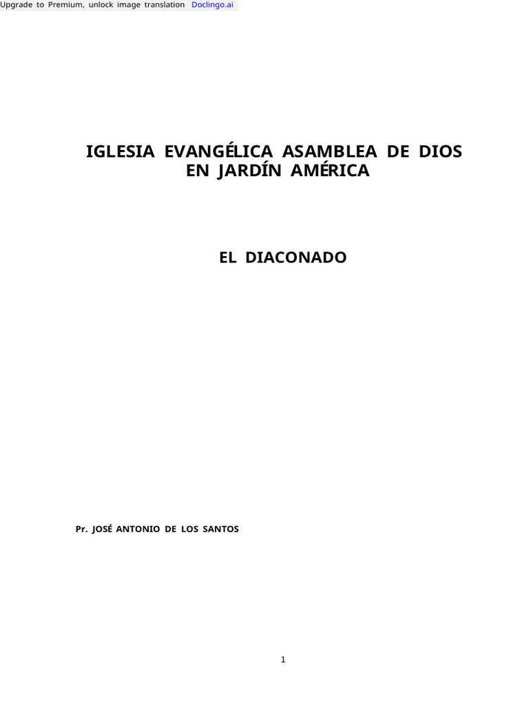 O DIACONATO-esb - Doclingo - Ai | PDF | Diácono | Iglesia cristiana