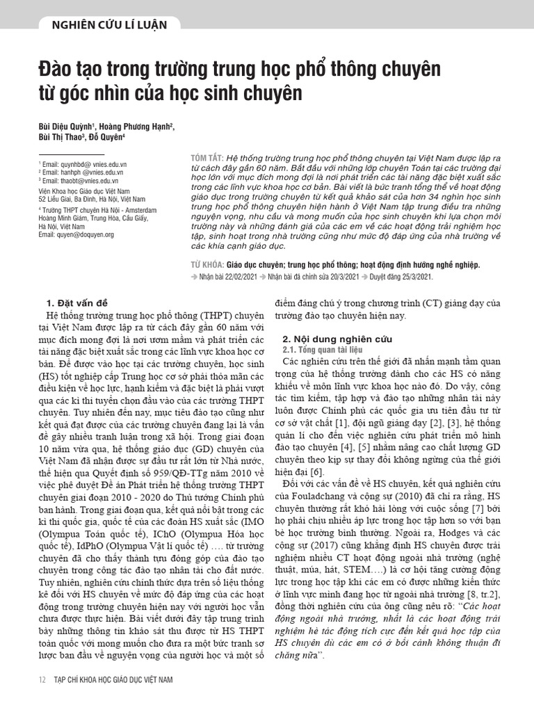 Httpvjes - Vnies.edu - Vnsitesdefaultfilesbaiso3 So39-T3 2021 PDF | PDF