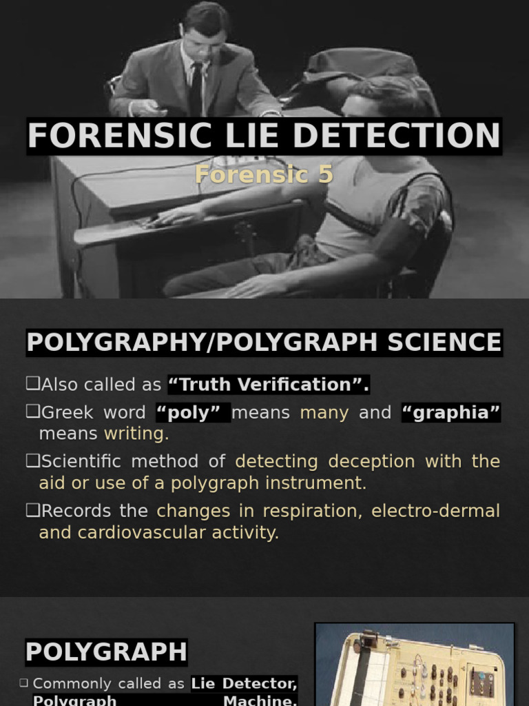 FS 5 Forensic Lie Detection 2 | PDF | Polygraph | Autonomic Nervous System