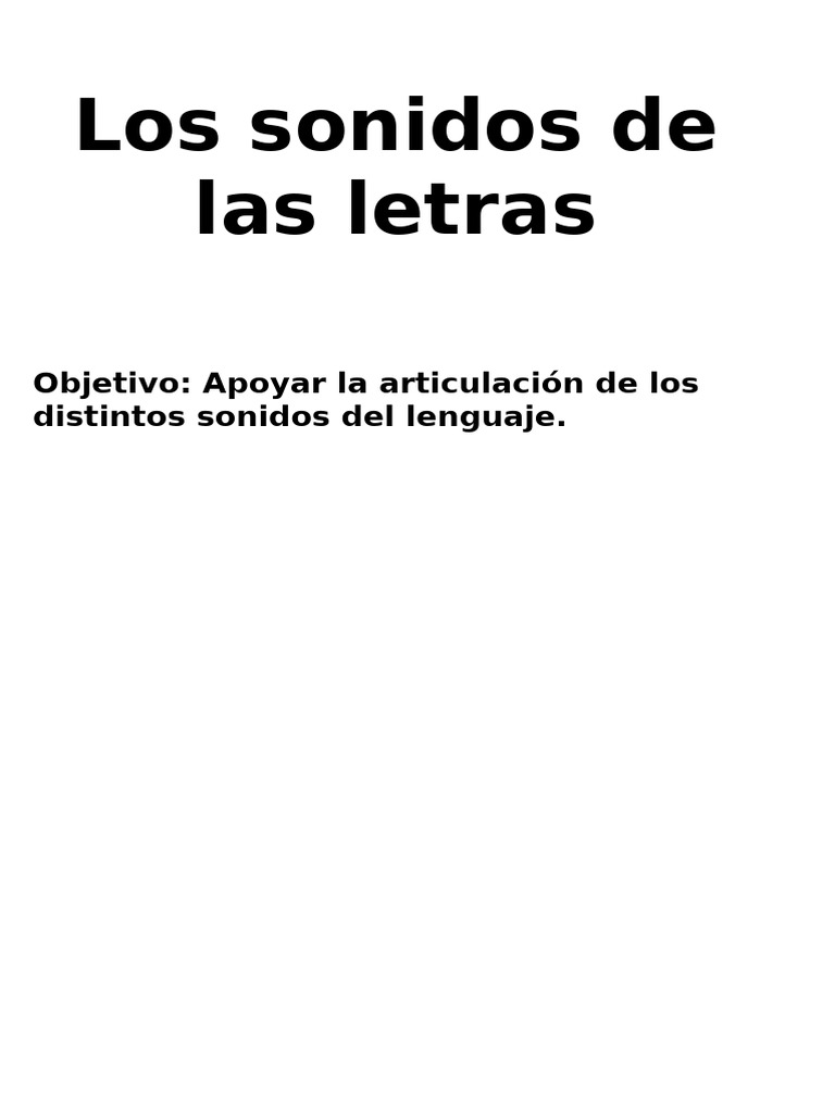 Articulema Grafia - Sonido Letras | PDF