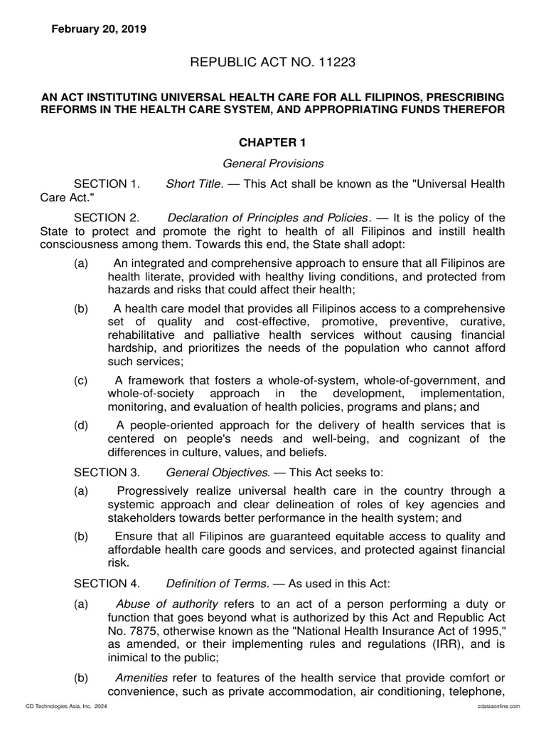 Universal Health Care Act Overview | PDF | Health Care | Securities ...