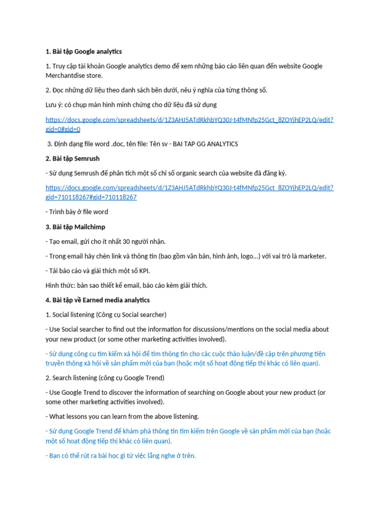 Bài tập cá nhân Ptich MKT số | PDF