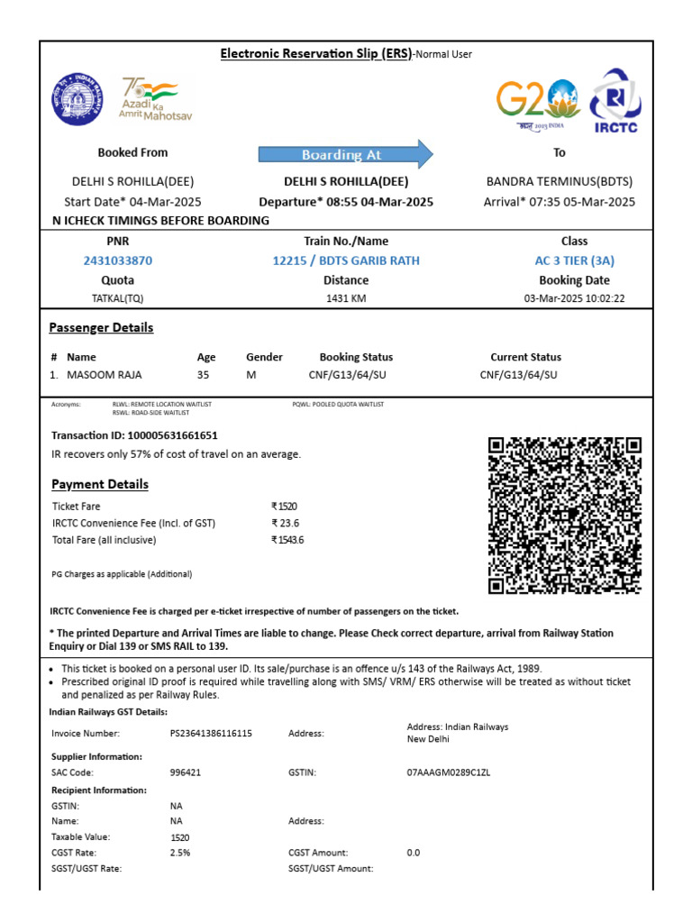 IRCTC Next Generation Eticketing System | PDF | Payments