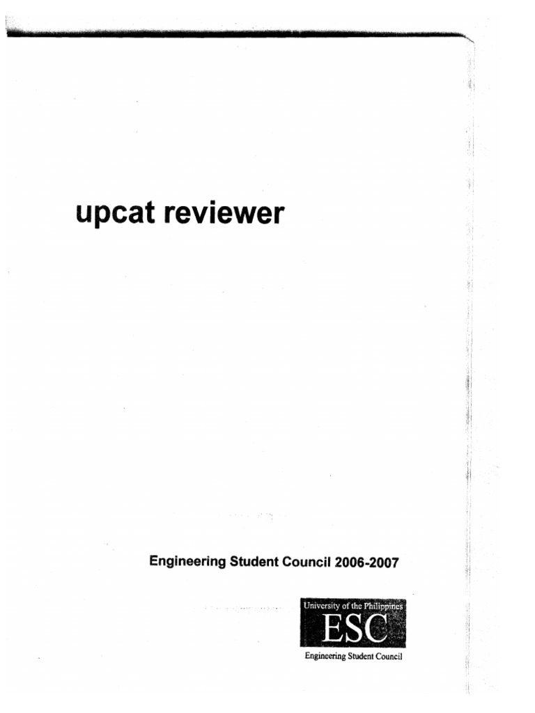 Upcat Reviewerpdf | PDF