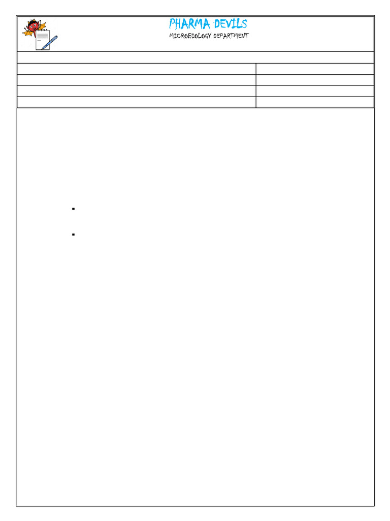 Microbial Culture Maintenance SOP | PDF | Colony Forming Unit ...