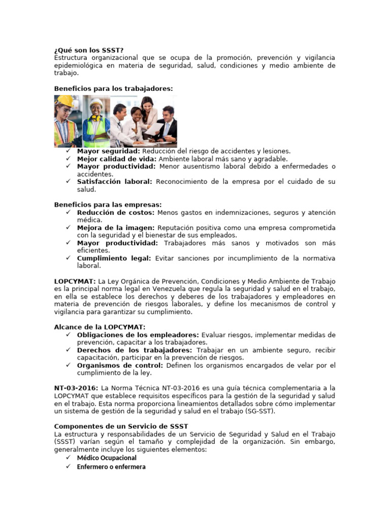 SSST Brochour | PDF | Valores | Seguridad y salud ocupacional