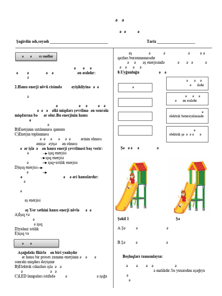 V Sinif Təbiət KSQ 5 | PDF