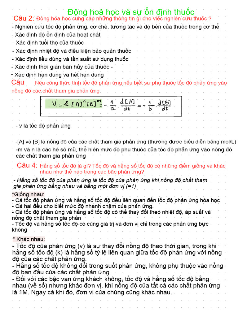 HLD - Động Hoá Học 2-5 | PDF