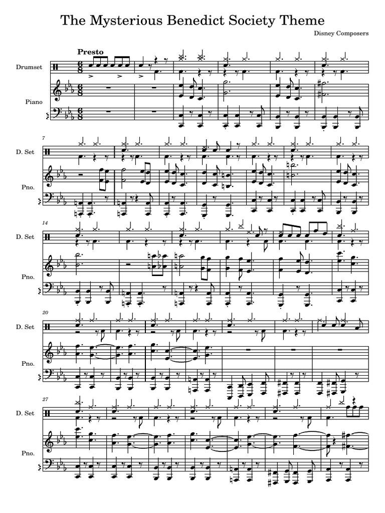 The Mysterious Benedict Society Theme | PDF