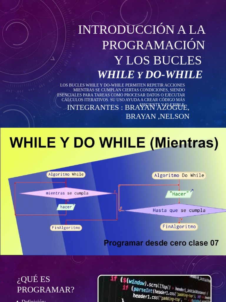 Presentacion While y Do While | PDF