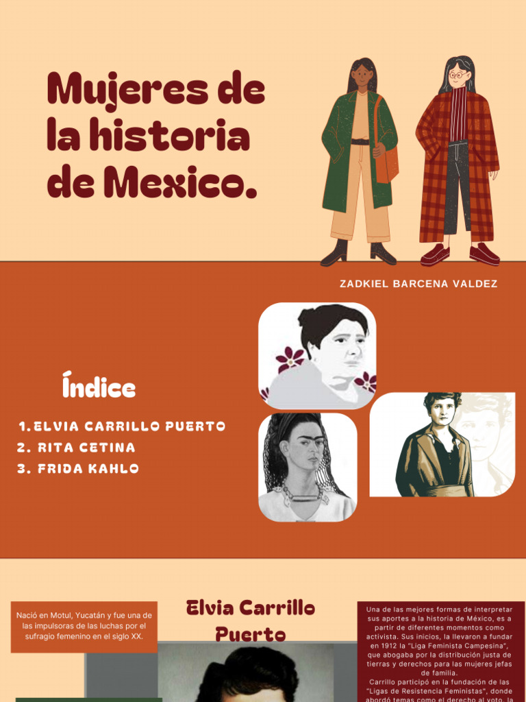 Presentaci-N Mujeres de La Historia Ilustrado Marr-N | PDF