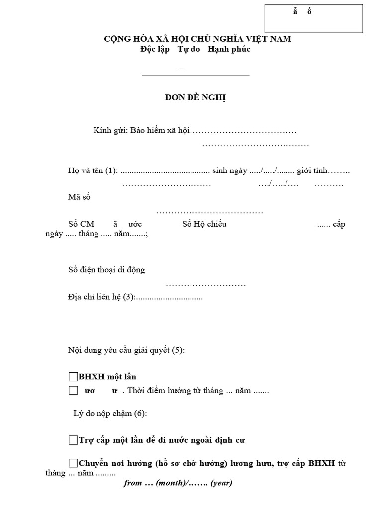 Mẫu 14-HSB - en | PDF