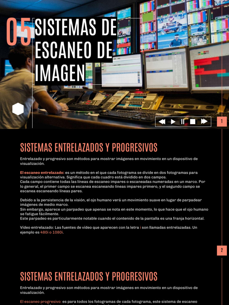 TÉCNICA AUDIOVISUAL SISTEMA DE CODIFICACIÓN I | PDF | Televisión | Vídeo