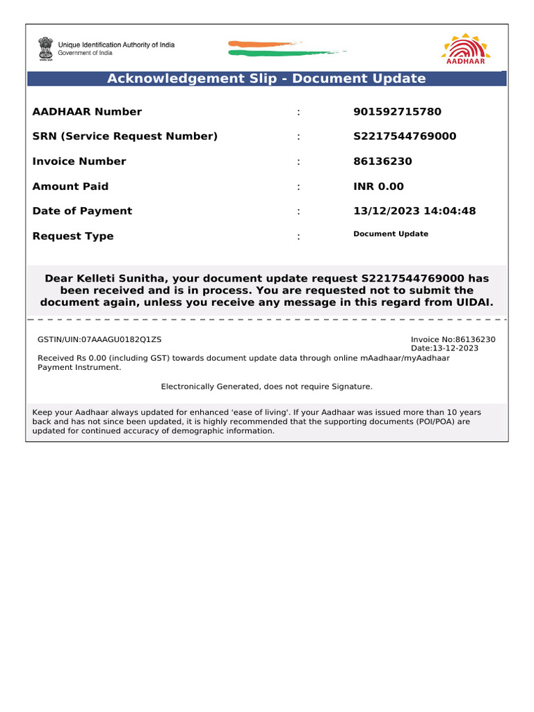 Acknowledgement Slip S2217544769000 | PDF