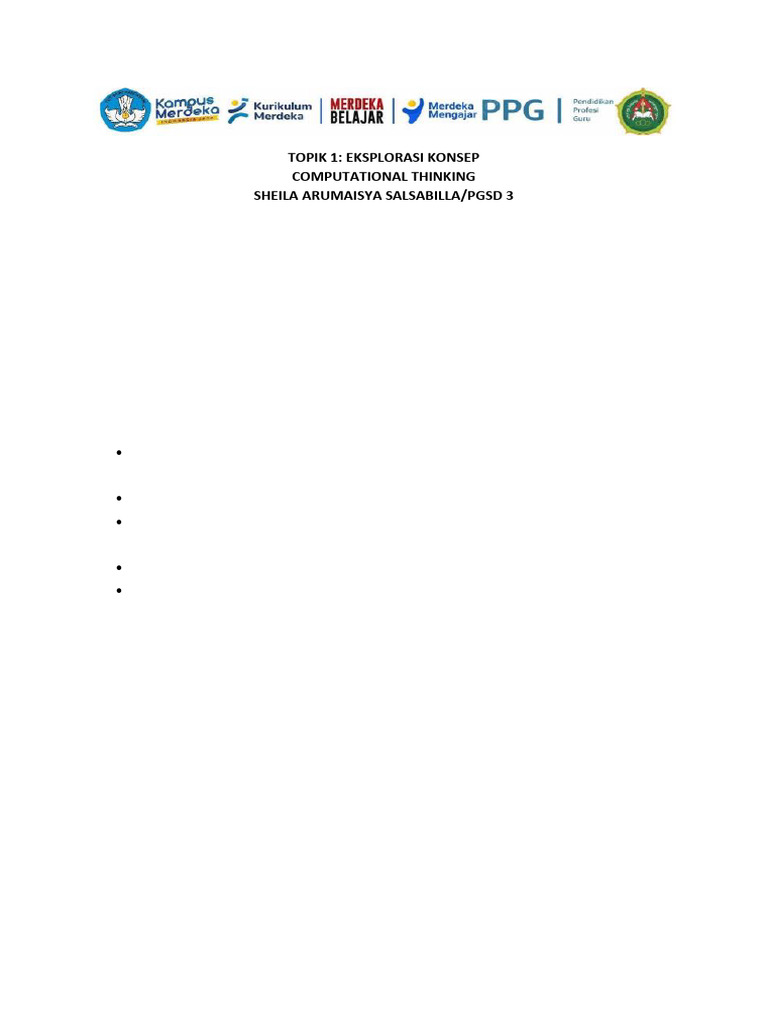 Topik 1 Eksplorasi Konsep | PDF