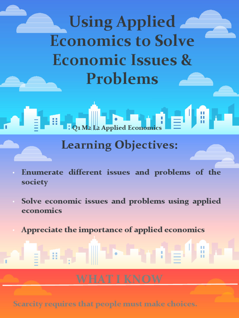 APPLIED ECONOMICS | PDF | Economics | Macroeconomics