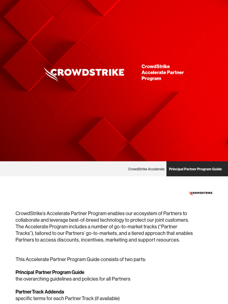 CrowdStrike Accelerate Principal Partner Program Guide | PDF | Taxes | Value Added Tax