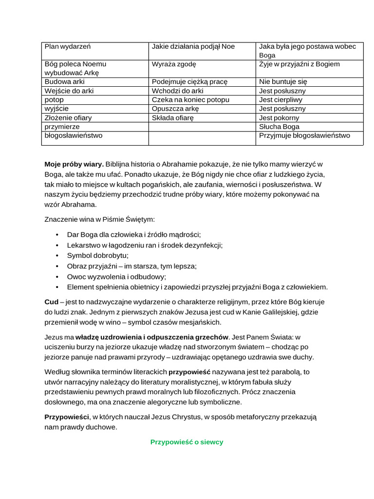 Potop: Plan Wydarzeń Boga Wyraża Zgodę | PDF
