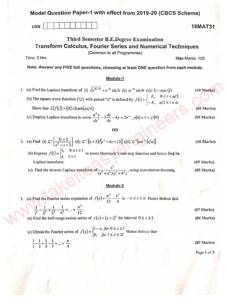 18mat31 Model QSP Sol Tie | PDF
