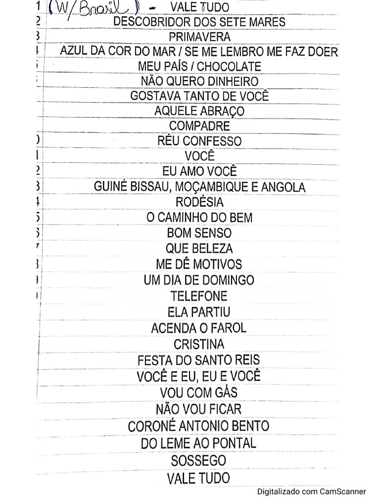 Cifras Do Tim Maia (Banda Chama o Sindico) | PDF