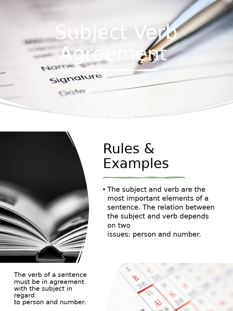 Subject Verb Agreement (Nida) | PDF | Grammatical Number | Subject ...