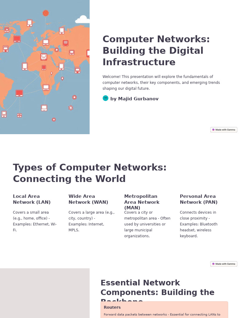 Computer Networks Building The Digital Infrastructure | PDF