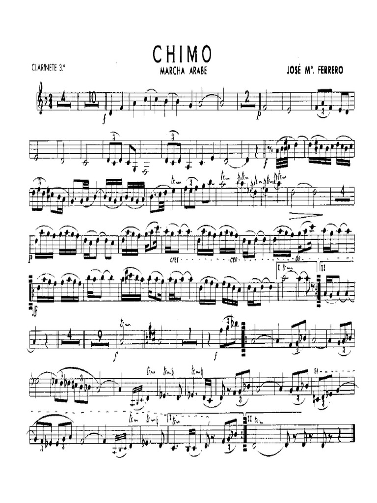 Chimo - Clarinete | PDF