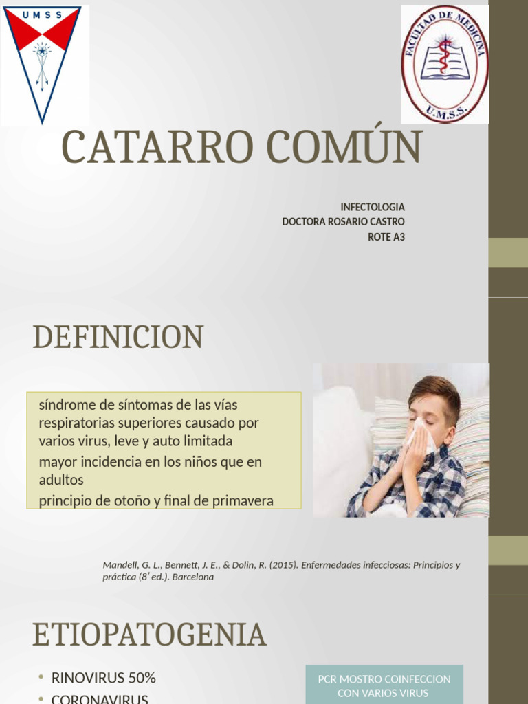 Catarro Común | PDF | Resfriado comun | Inmunología