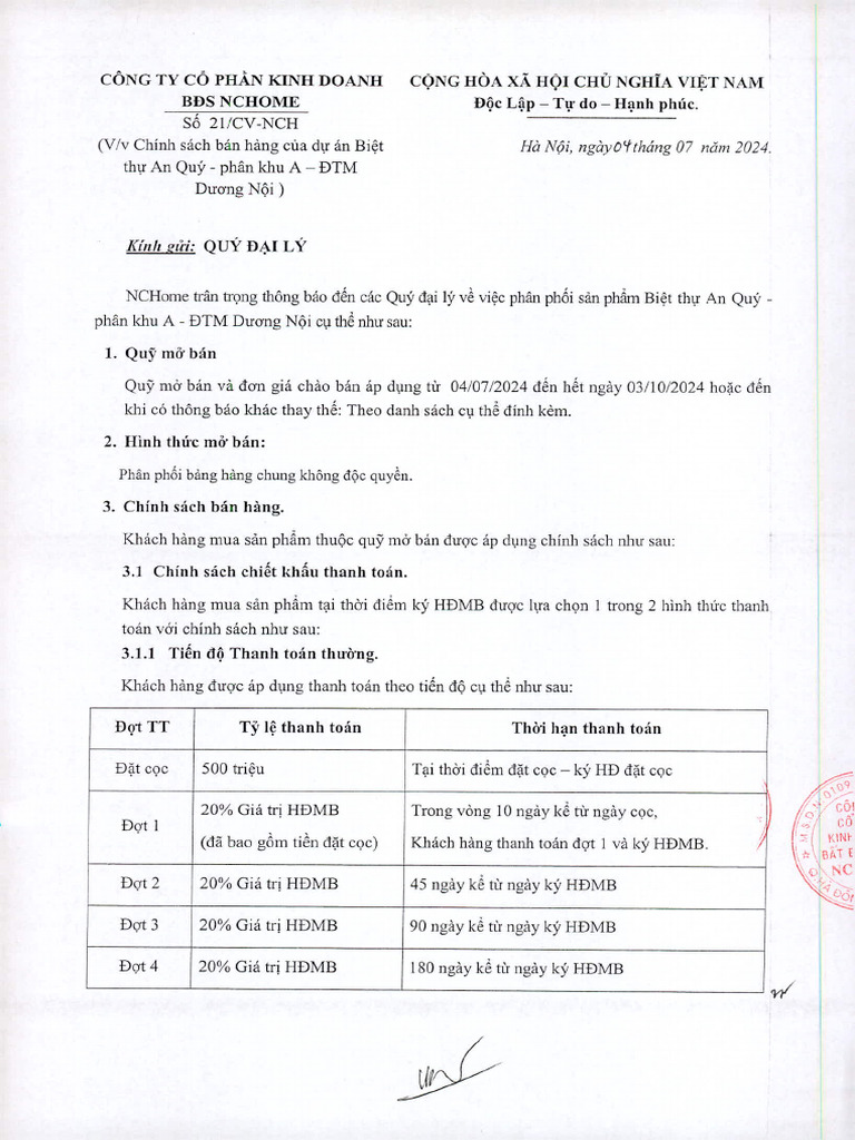 CV21 NCH TB CSBH T7 An Quy Villa | PDF