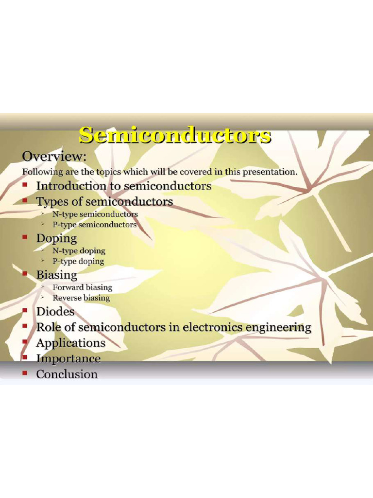 Semiconductors | PDF