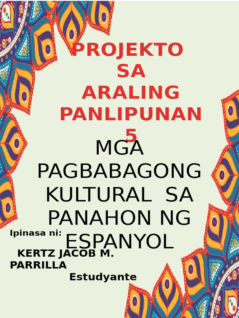 Jacob Aral Pan Project | PDF