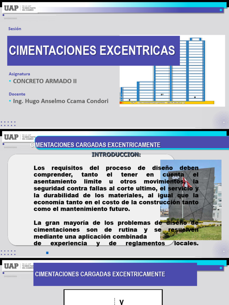 Cimentaciones Excentricas: Diseño y Cálculo | PDF | Fundación ...