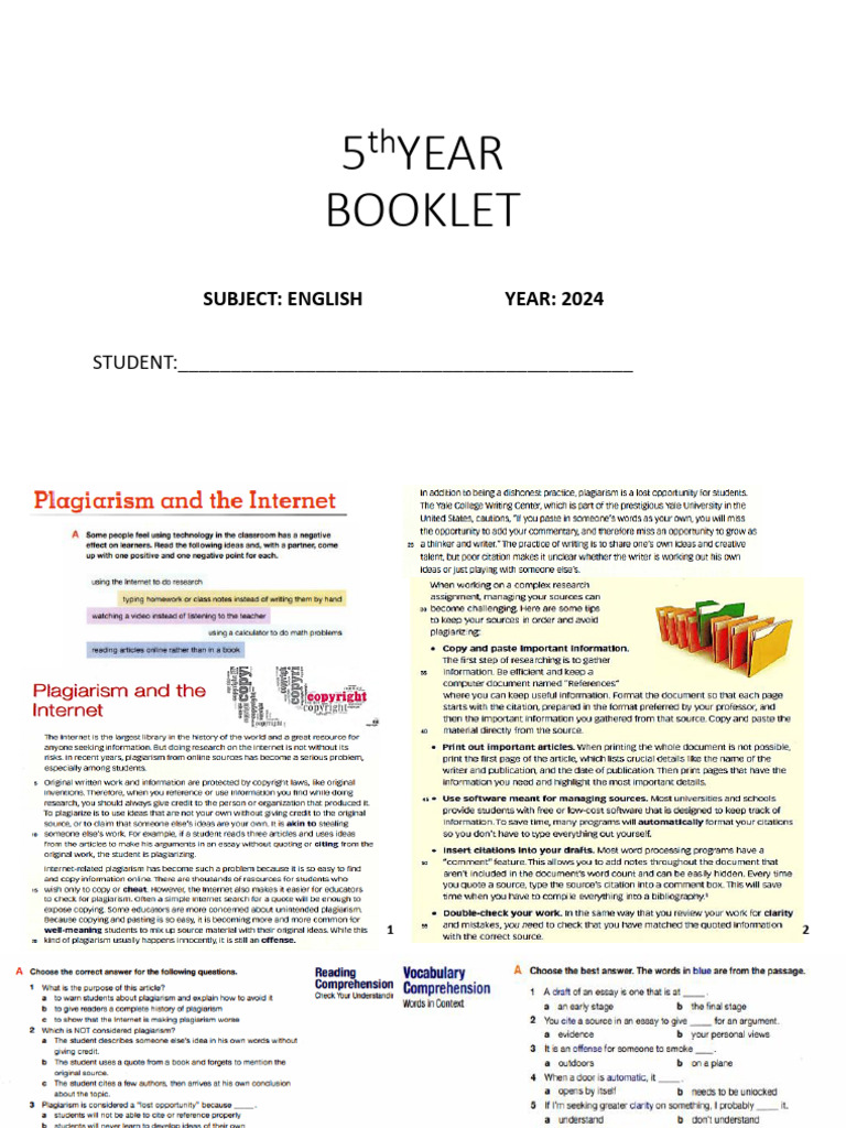 Ingles 5to Año A y B Sec - 2024 | PDF | Edgar Allan Poe | Superstitions