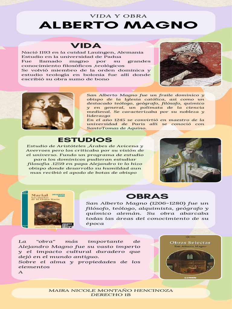 Biografía de San Alberto Magno | PDF