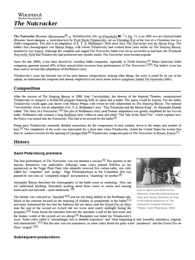 The_Nutcracker | PDF | The Nutcracker | Ballet