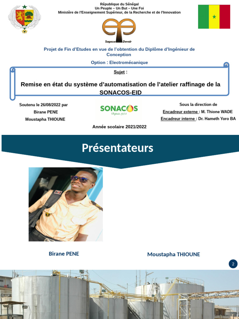 Automatisation de l'atelier SONACOS-EID | PDF | Automate programmable ...