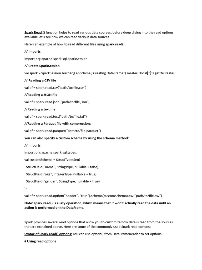 DataBricks - Reading and Writing Files | PDF | Comma Separated Values | Computer Data