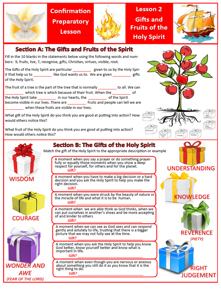 Come Holy Spirit Worksheet 2 | PDF | Holy Spirit