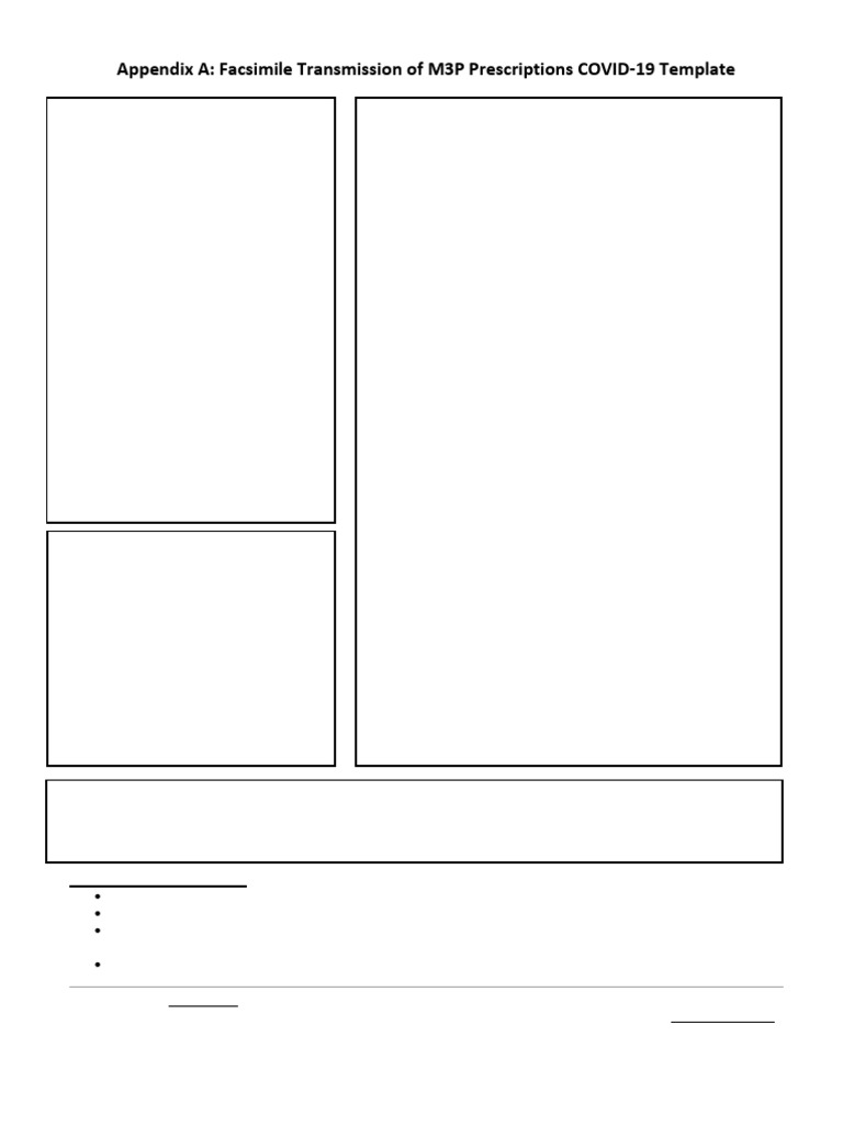 Suggested Facsimile Transmission of M3P Prescriptions Template During ...