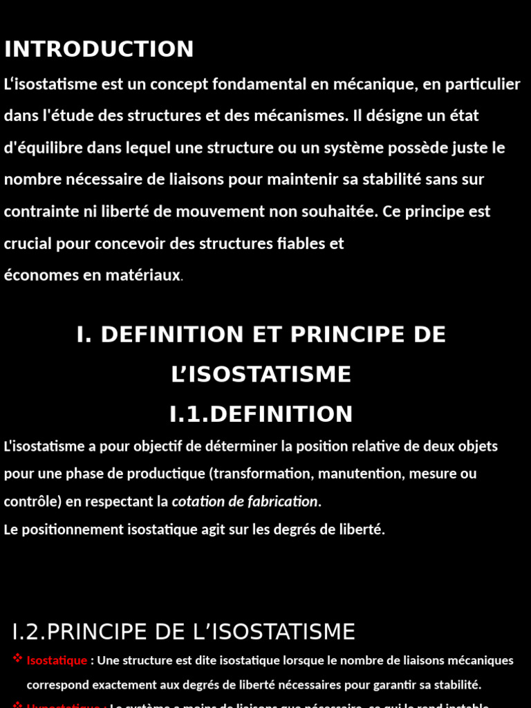 Isostatisme | PDF | Ingénierie mécanique | Mécanique