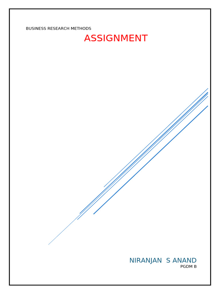 BRM Questionnaire Assignment (Niranjan S Anand) | PDF | Advertising | Entertainment